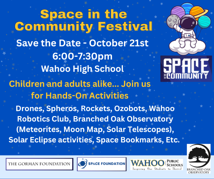 Wahoo Public Schools - Space in the Community (Back at WPS) - Oct. 21, 2025